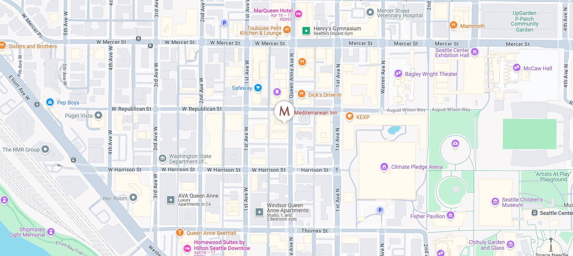 About Us | Hotel Washington Seattle | Mediterranean Inn